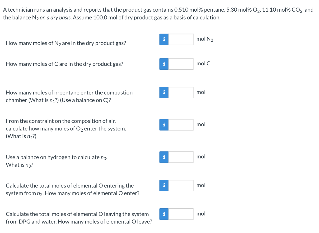 Solved n-Pentane is burned with excess air in a continuous | Chegg.com