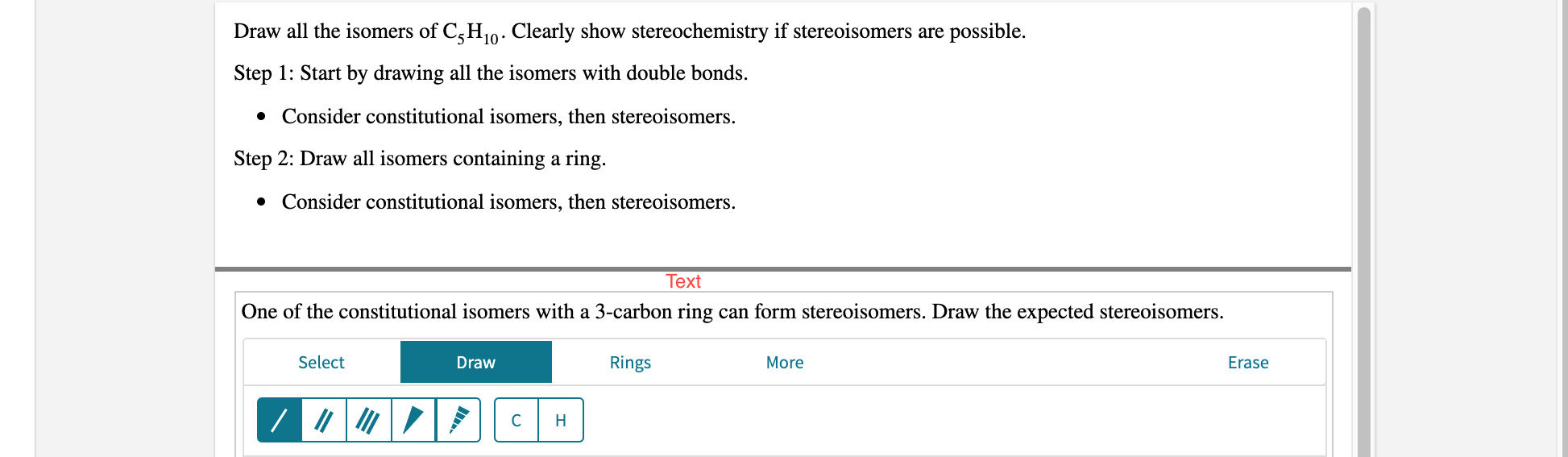 Solved Draw all the isomers of C3H10. Clearly show | Chegg.com