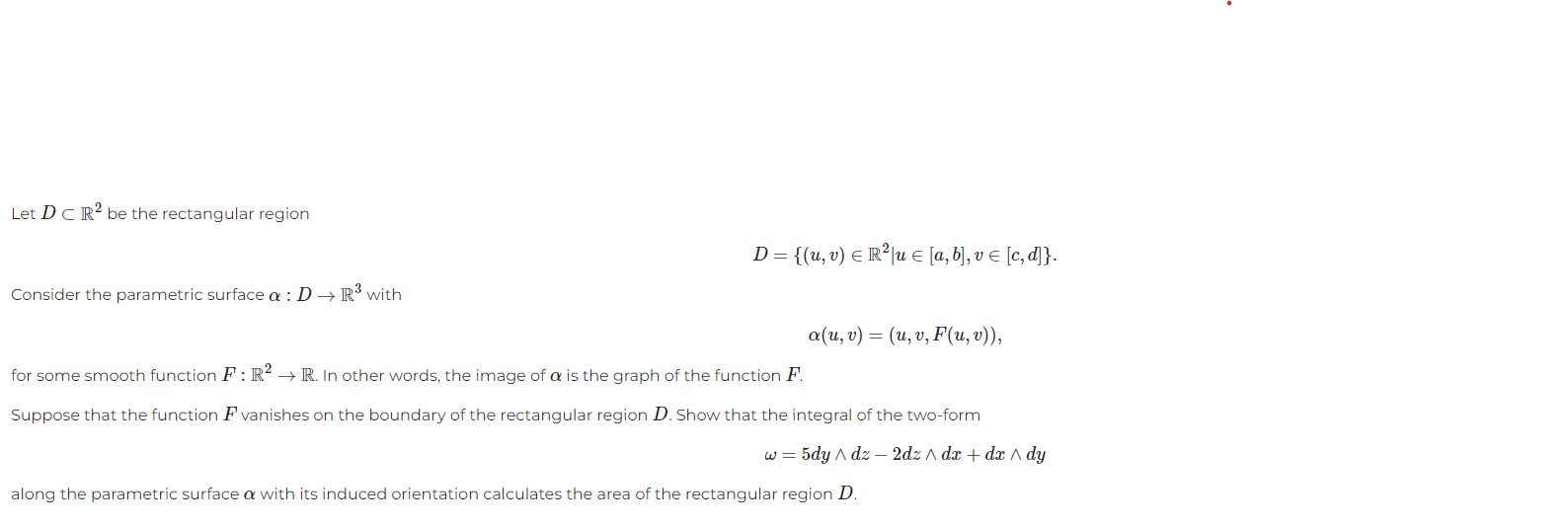Solved Let D⊂R2 be the rectangular region | Chegg.com
