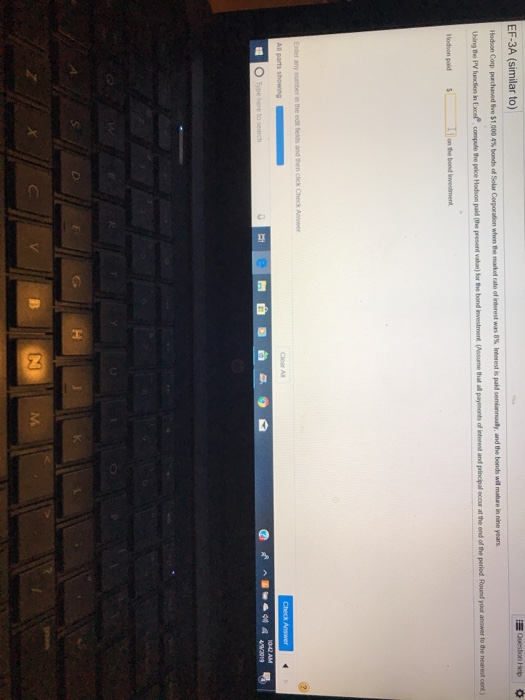 Solved EF-3A (similar to) Check Answer | Chegg.com