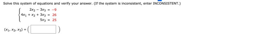 Solved Solve this system of equations and verify your | Chegg.com