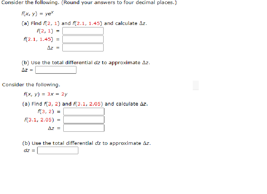 Solved Consider the following. (Round your answers to four | Chegg.com