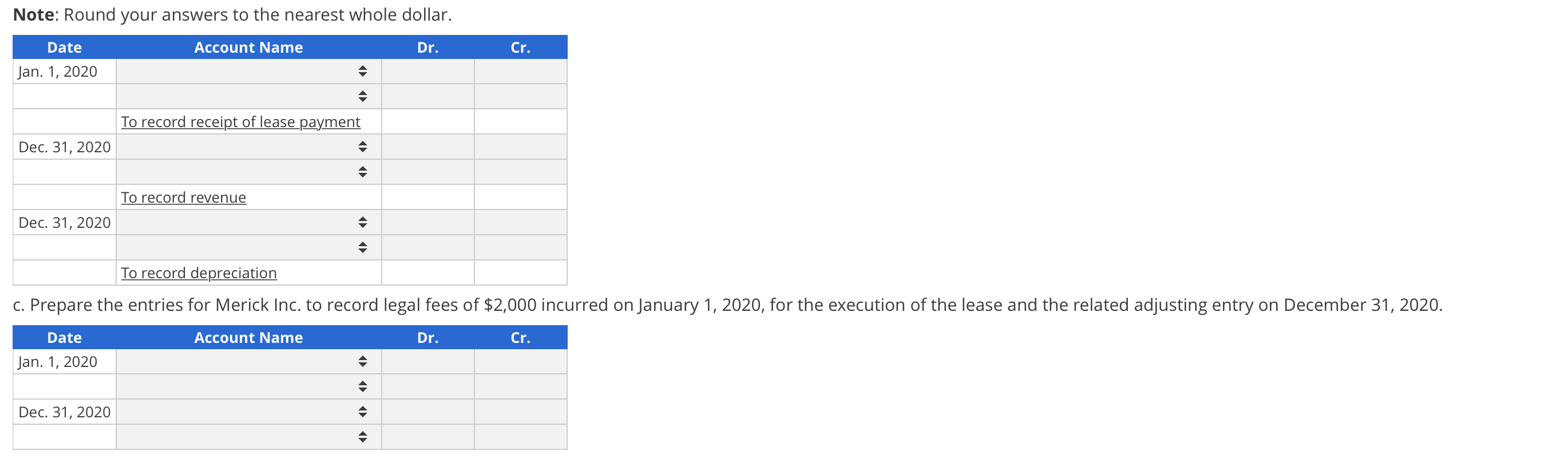 Solved Recording Operating Lease Entries-Lessor On January | Chegg.com