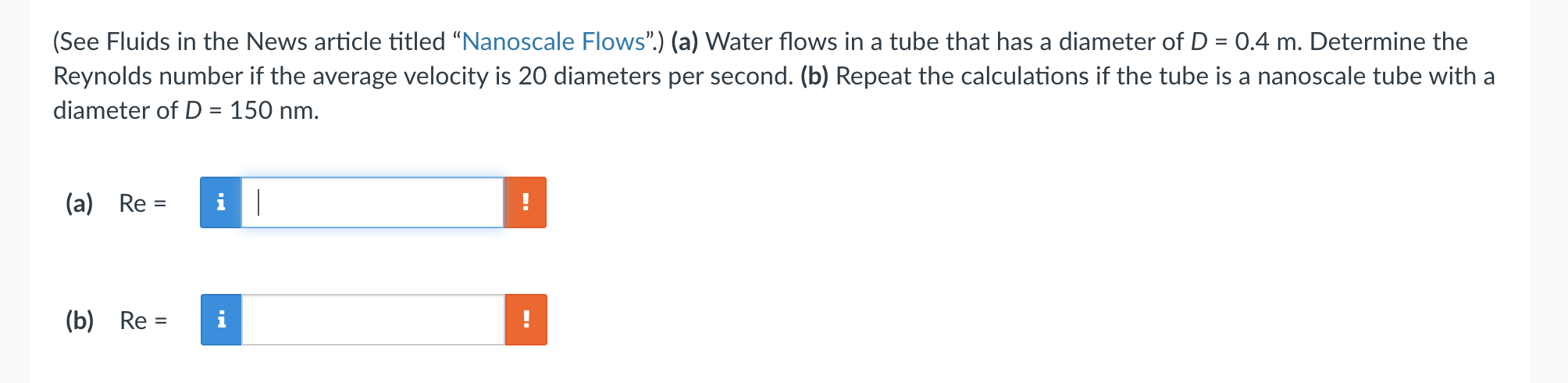(See Fluids in the News article titled "Nanoscale | Chegg.com