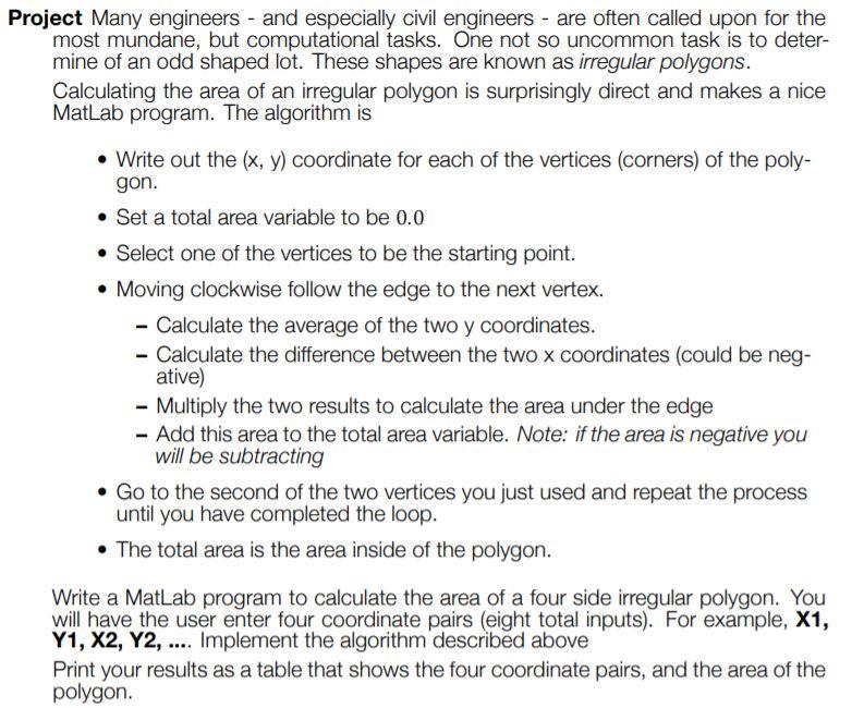 Solved Note: I am using MATLAB so please write this in | Chegg.com