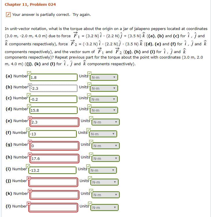 Solved Chapter 11, Problem 024 Your answer is partially | Chegg.com