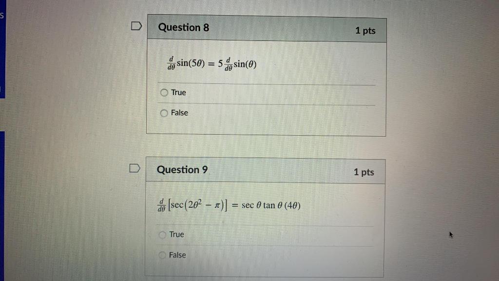 Solved D Question 6 1 pts The sum of two functions that are | Chegg.com