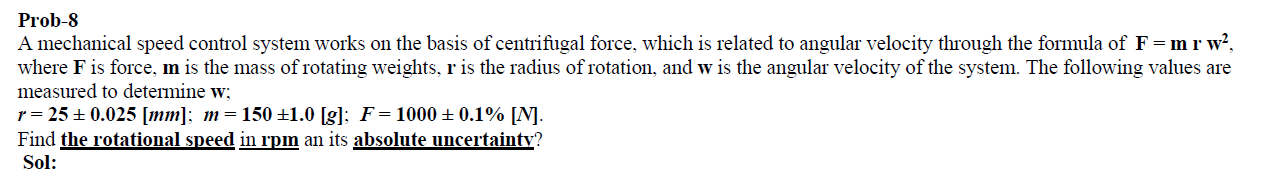 Solved A mechanical speed control system works on the basis | Chegg.com