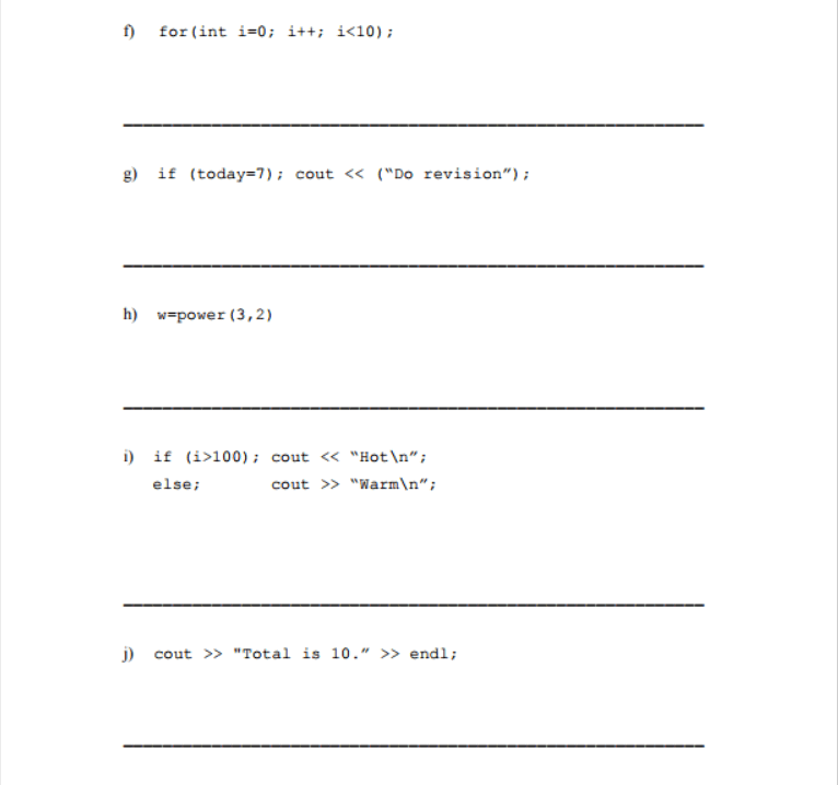 Solved QUESTION 2 Identify and correct the error(s) in each | Chegg.com