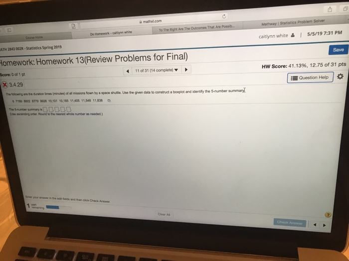 Solved a mathol.com Mathway | Statistics Problem Solver Are | Chegg.com