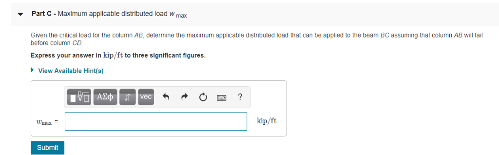 Solved Review Learning Goal To analyze an ideal column with | Chegg.com