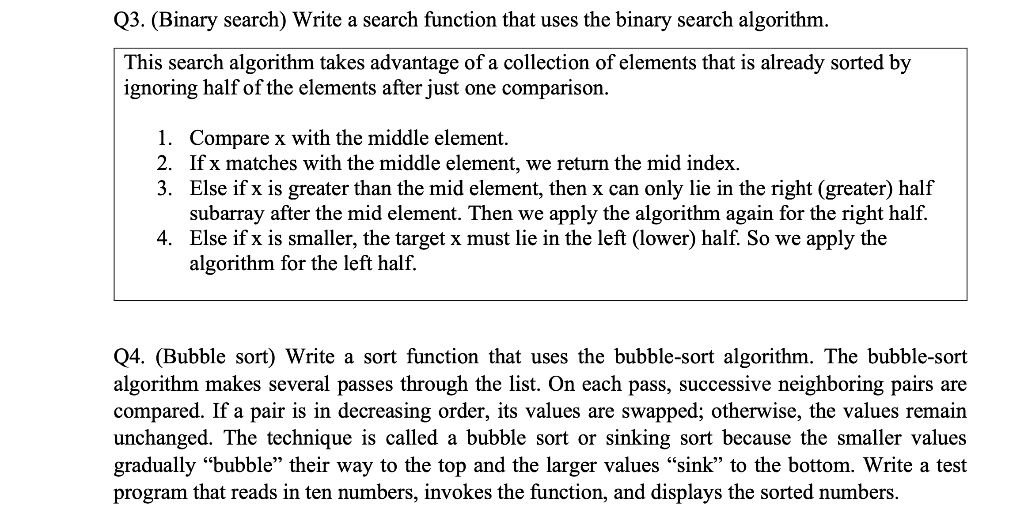 Solved This search algorithm takes advantage of a collection | Chegg.com