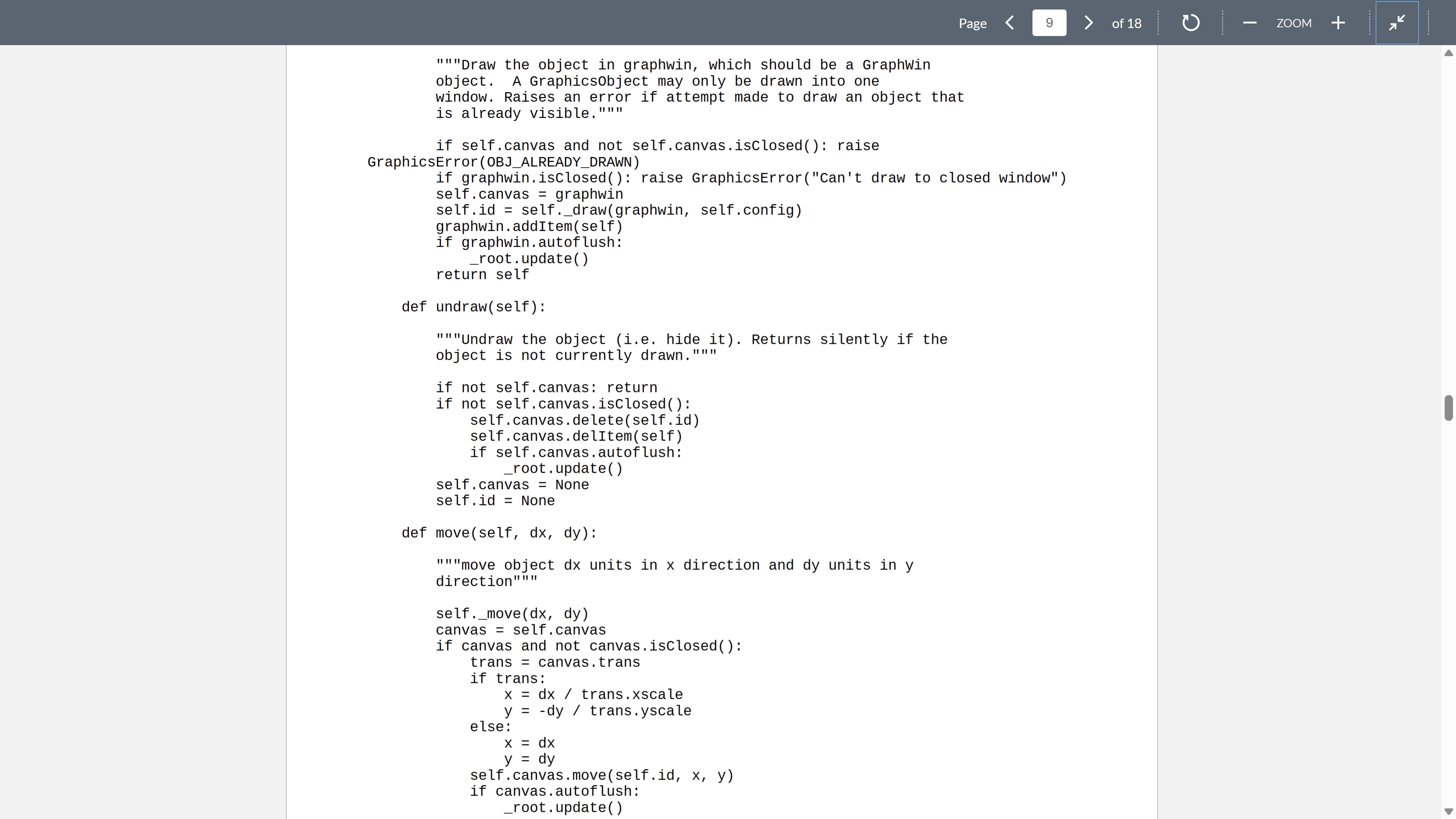 Solved Press Esc to exit full screen from graphics import * | Chegg.com