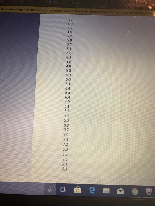 Solved (8pts)2. For the following data set, construct a | Chegg.com