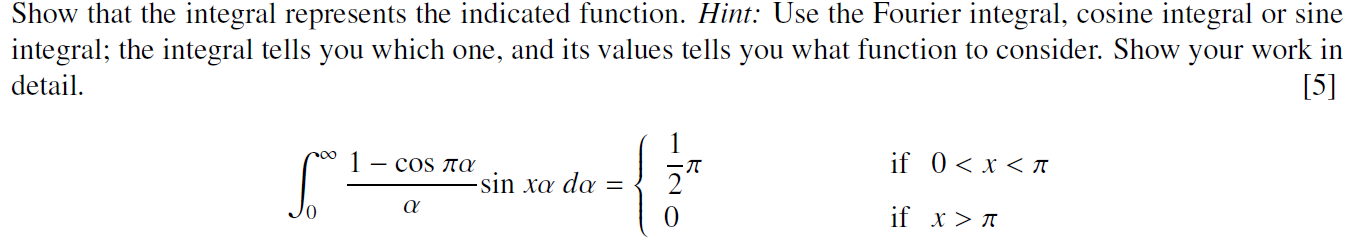 Solved Show that the integral represents the indicated | Chegg.com