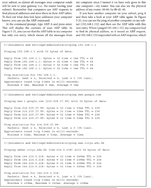 HANDS-ON ACTIVITY 5A Using TCP/IP In this chapter, | Chegg.com