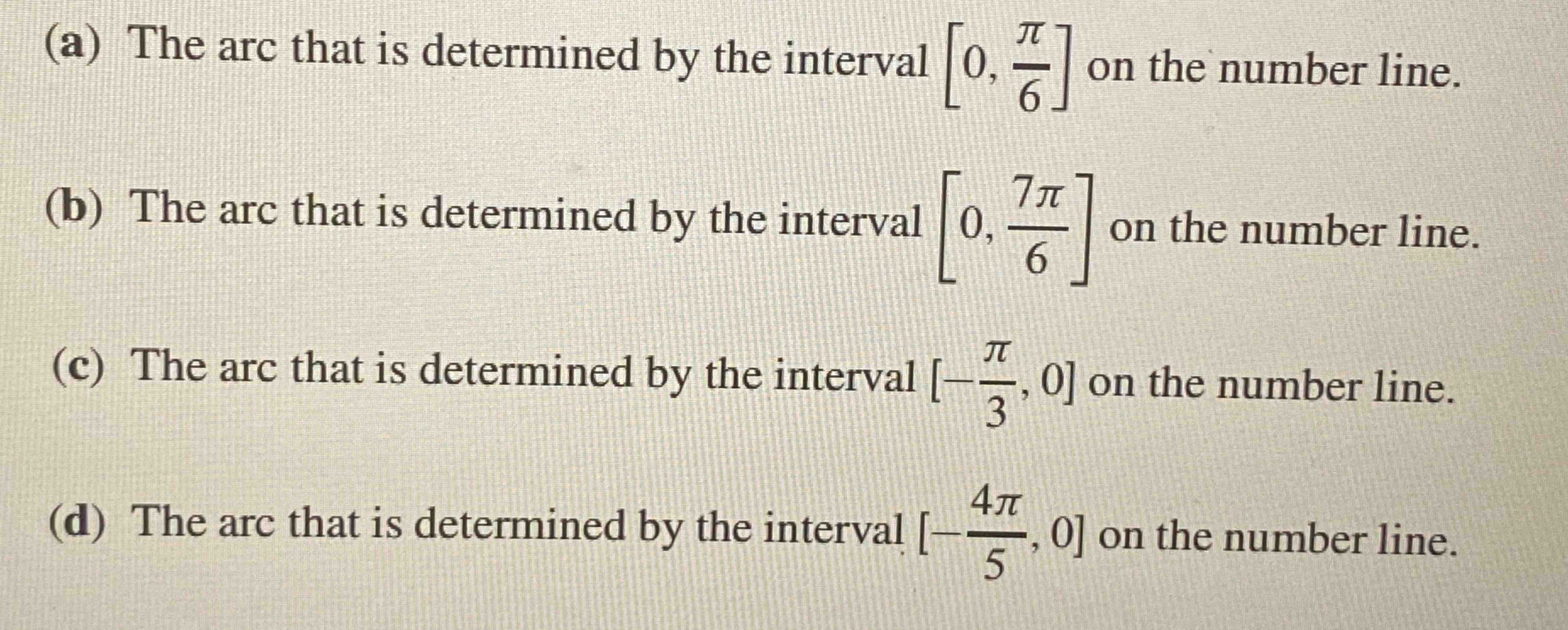 Solved a) ﻿﻿The ﻿arc ﻿that ﻿is ﻿determined ﻿by ﻿the | Chegg.com
