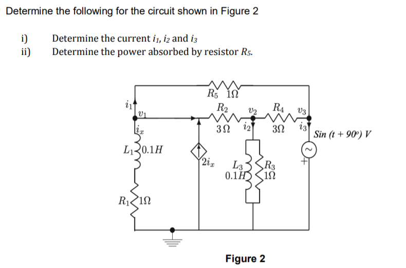 Solved Determine the following for the circuit shown in | Chegg.com