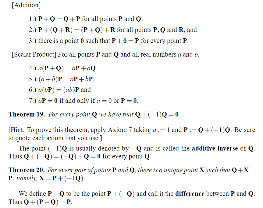 Solved PROVE THEOREM 19 AND 20. DO IT AS A COMPLETE PROOF | Chegg.com