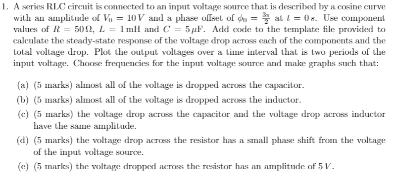 Use Matlab to solve and make the graph for the | Chegg.com