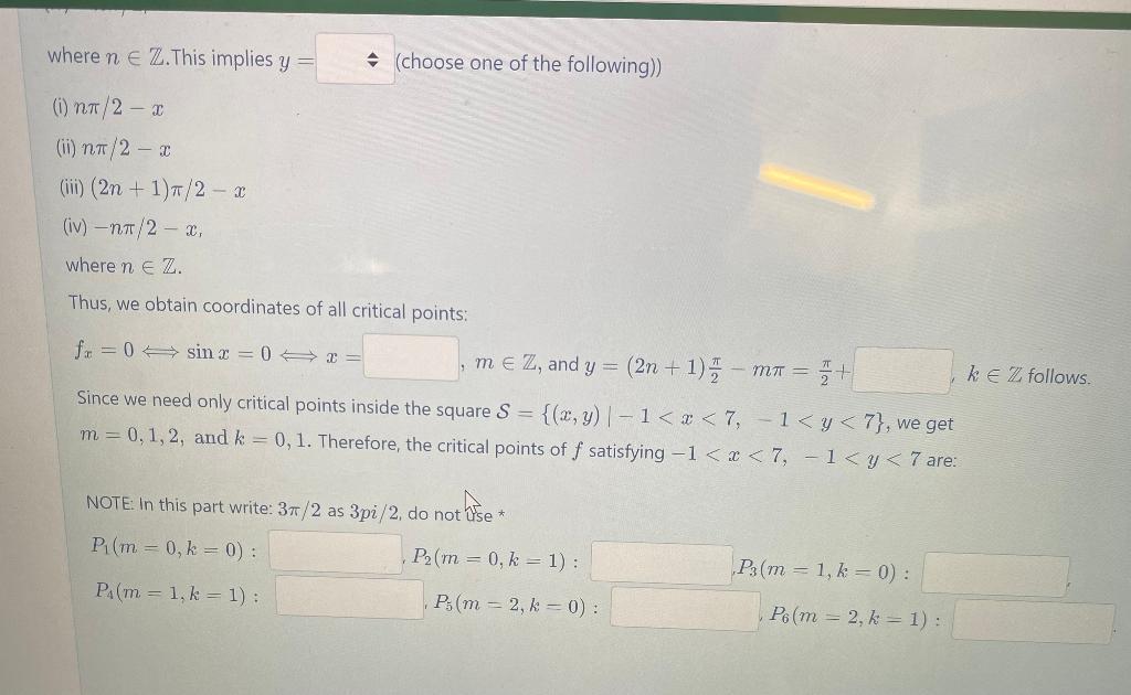 Solved Find and classify all the critical points of the | Chegg.com