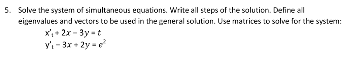 Solved Solve the system of simultaneous equations. Write all | Chegg.com