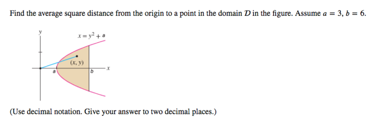 Solved Find the average square distance from the origin to a | Chegg.com