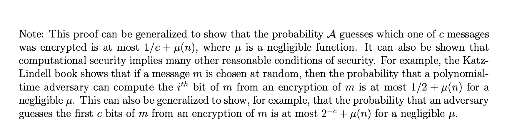 Solved 2. (15 points) Ciphertext-only Indistinguishable | Chegg.com
