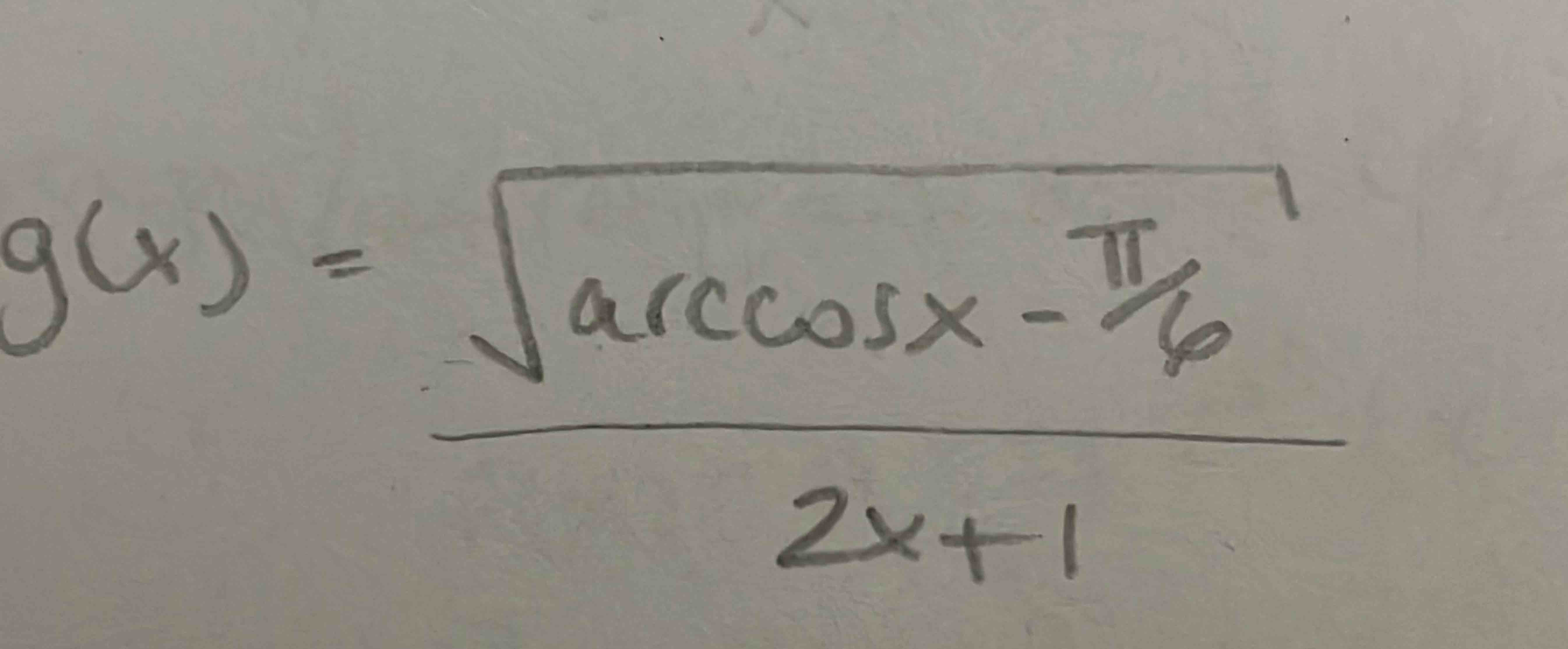 Solved G X Arccosx π622x 1