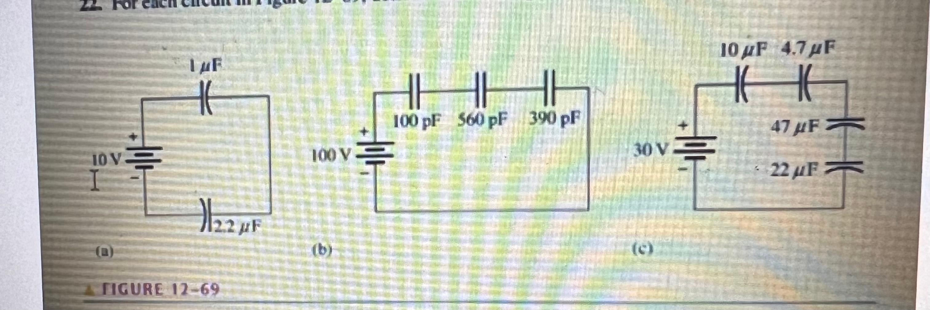 Solved Find the total capacitance for each circuit in figure | Chegg.com