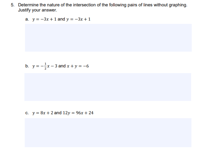 Solved Determine the nature of the intersection of the | Chegg.com