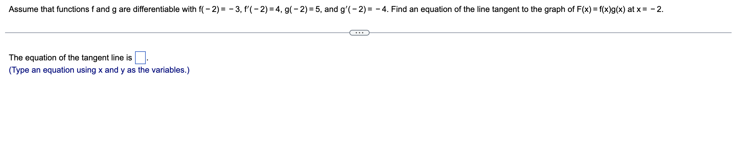 Solved The equation of the tangent line is (Type an equation | Chegg.com