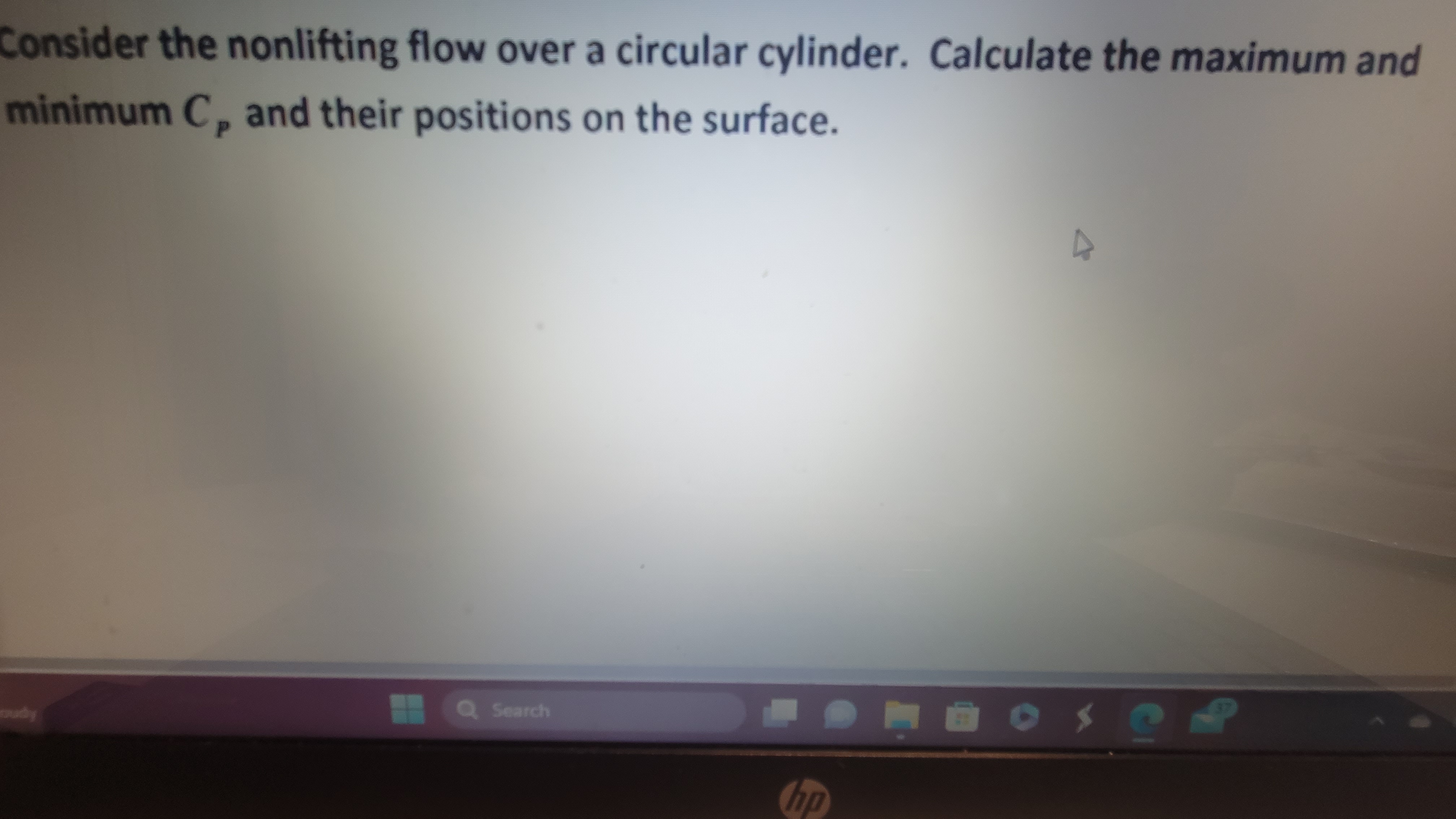 Solved Consider the nonlifting flow over a circular | Chegg.com