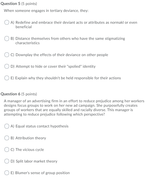 Solved Question 5 (5 points) When someone engages in | Chegg.com