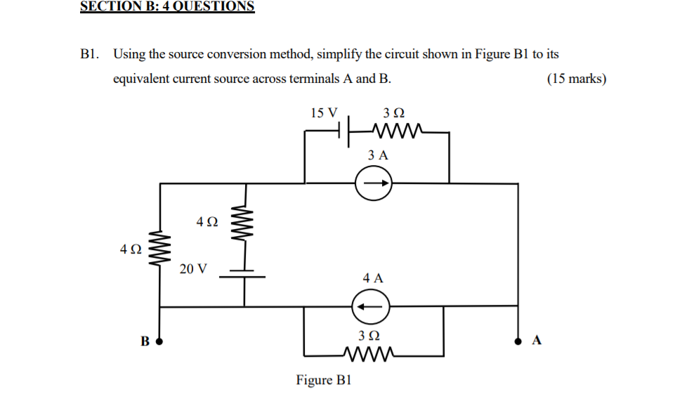 Solved SECTION B: 4 QUESTIONS Bl. Using the source | Chegg.com