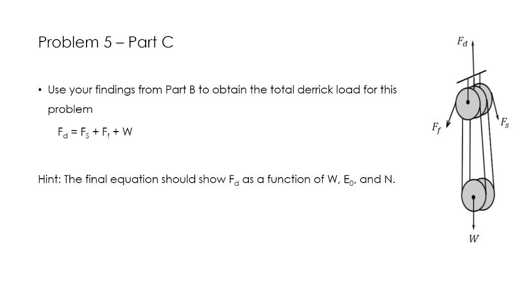 Solved - Draw a FBD of the block and tackle system for N | Chegg.com