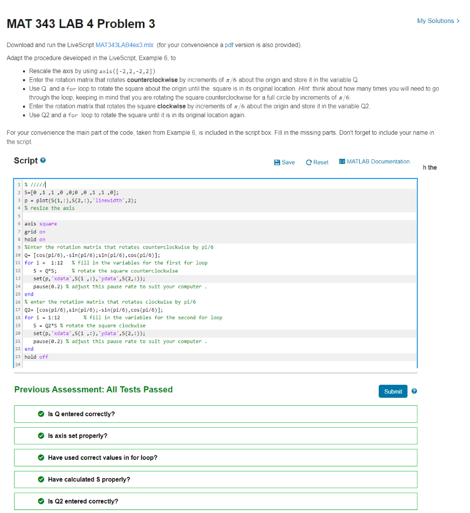 Solved Please help me to correct this Mathlab code. PROBLEM | Chegg.com