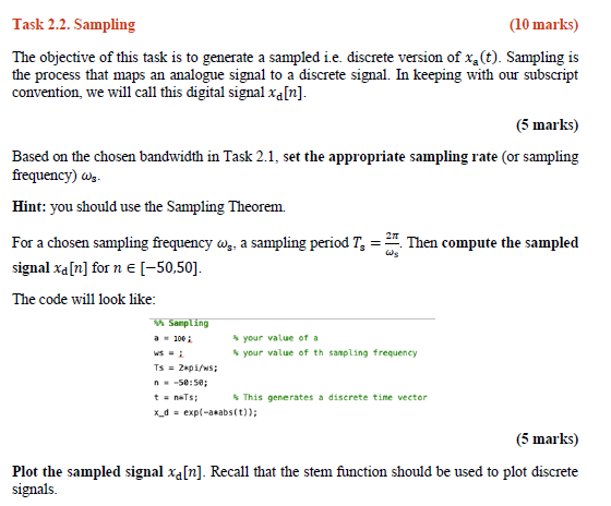 Consider the two-sided exponential decay signal | Chegg.com