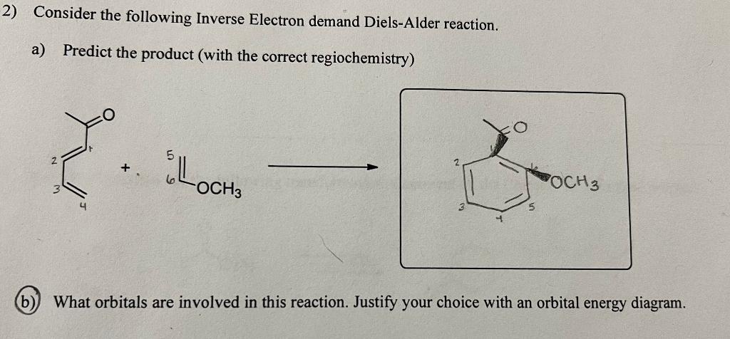 Solved Consider the following Inverse Electron demand | Chegg.com