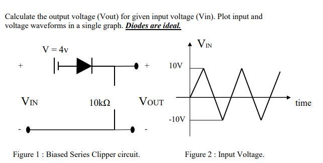 Solved Calculate the output voltage (Vout) for given input | Chegg.com