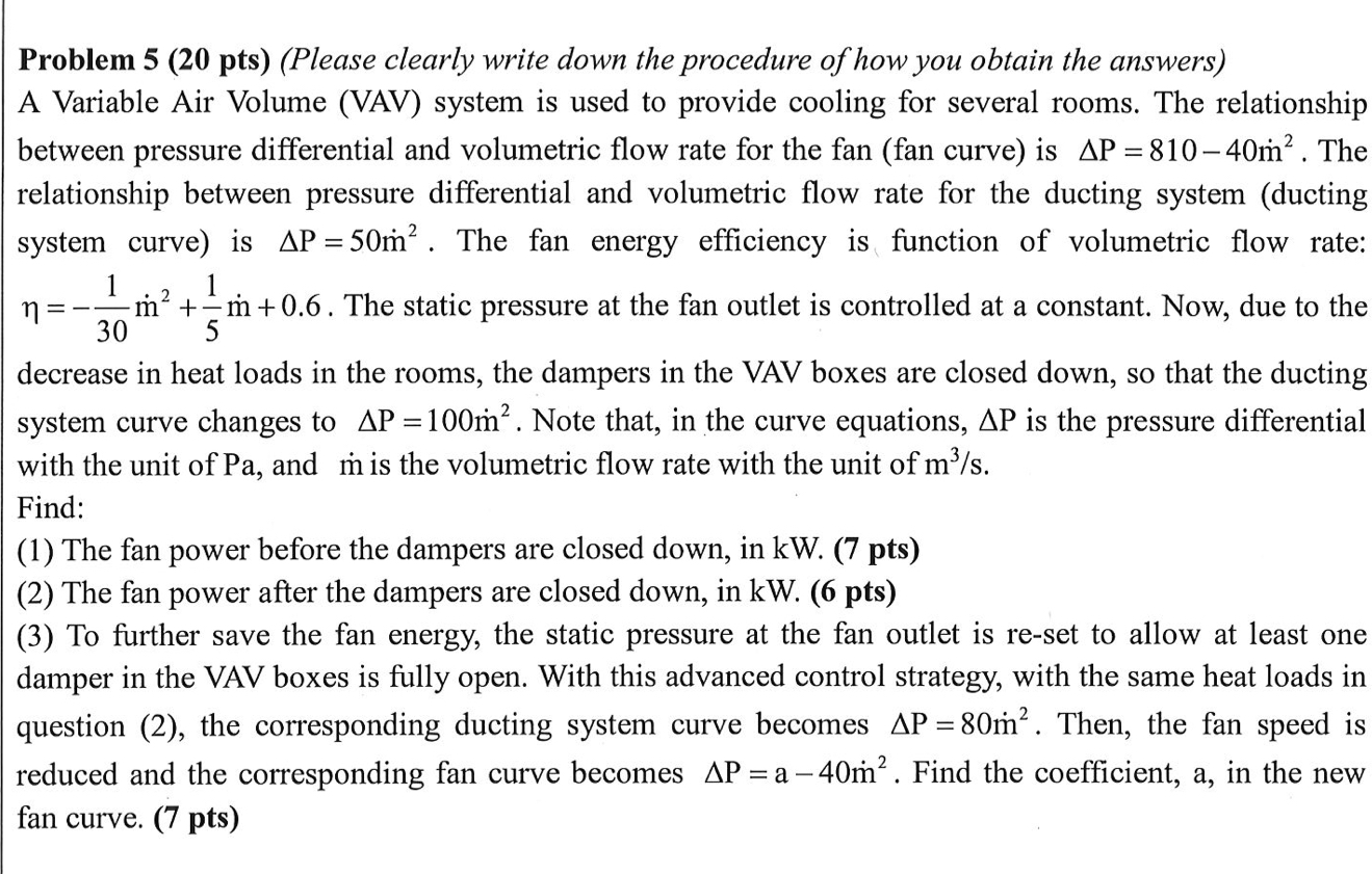 Solved Problem 5 (20 pts) (Please clearly write down the | Chegg.com