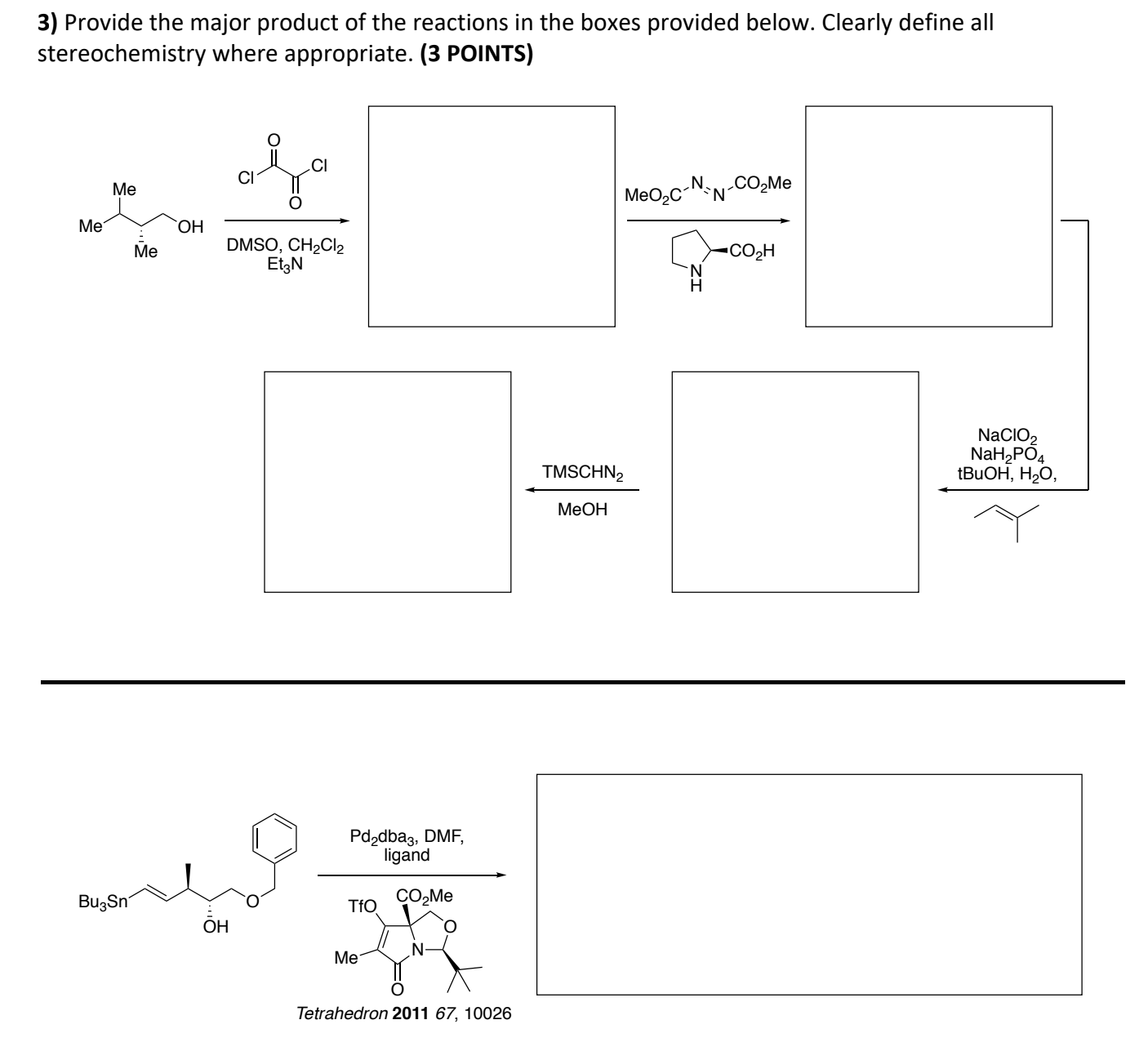 1) Synthesize this molecule using an Asymmetric Evans | Chegg.com