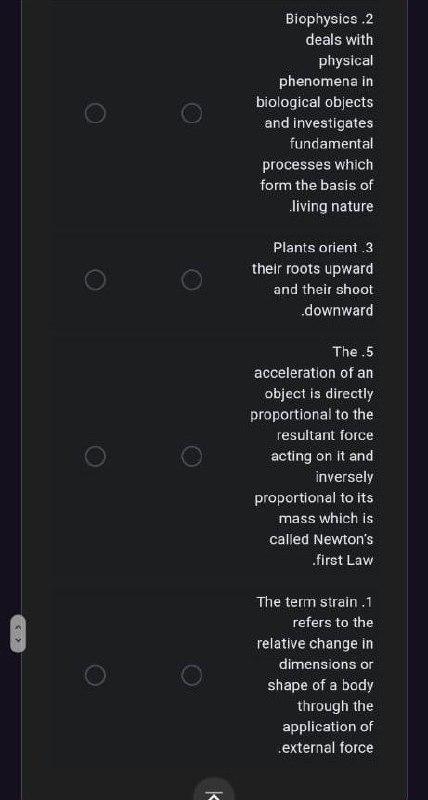 Solved Biophysics .2 deals with physical phenomena in | Chegg.com