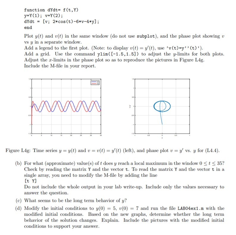 I. (a) Modify the script ex-with-2eqs to solve the | Chegg.com