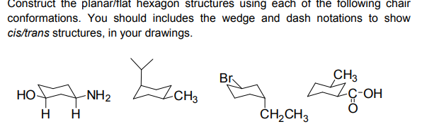 Solved Construct the planar/flat hexagon structures using | Chegg.com