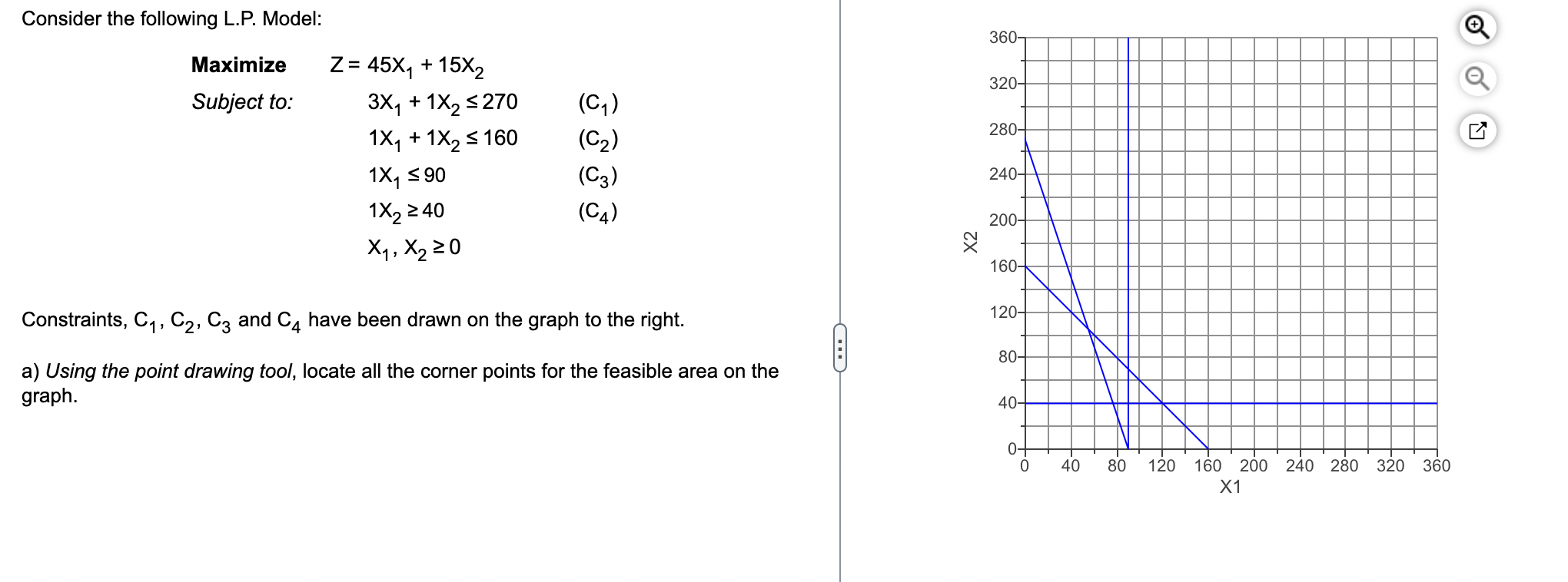 Solved Consider the following L.P. Model: Constraints, | Chegg.com