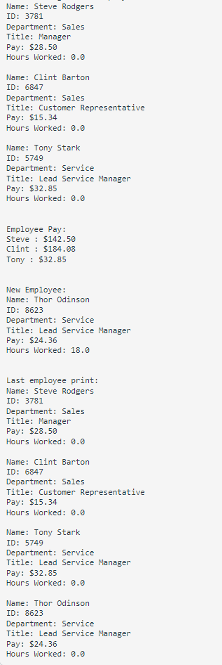 Solved USING JAVA: - Open A7EmployeeChecker.java file and | Chegg.com