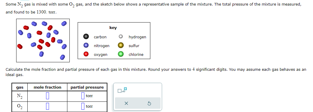 Solved and found to be 1300 . torr. ideal gas. | Chegg.com
