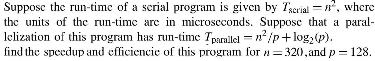 Solved Suppose the run-time of a serial program is given by | Chegg.com