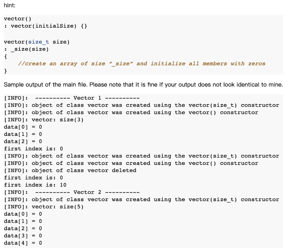Using C++ to write .cpp and .h file. The task is to | Chegg.com